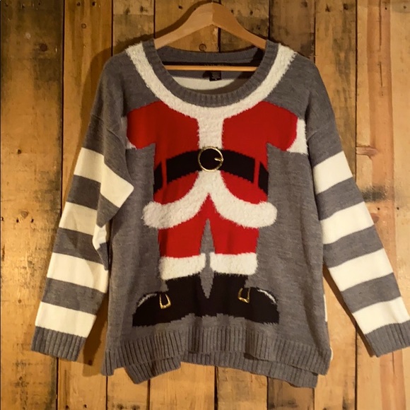 united states sweaters | Sweaters | Like New Ugly Santa Sweater In Grey ...